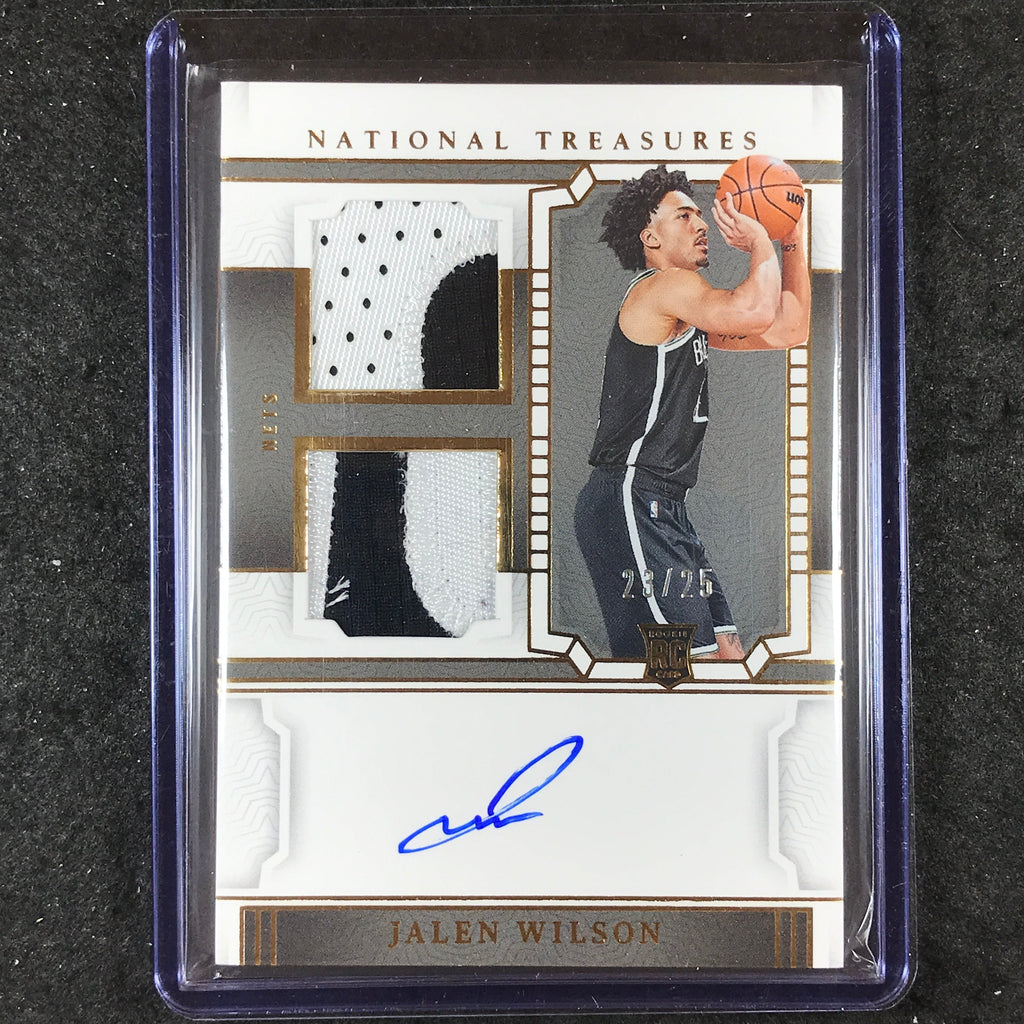 2023-24 National Treasures JALEN WILSON Rookie Dual Materials Patch Au ...