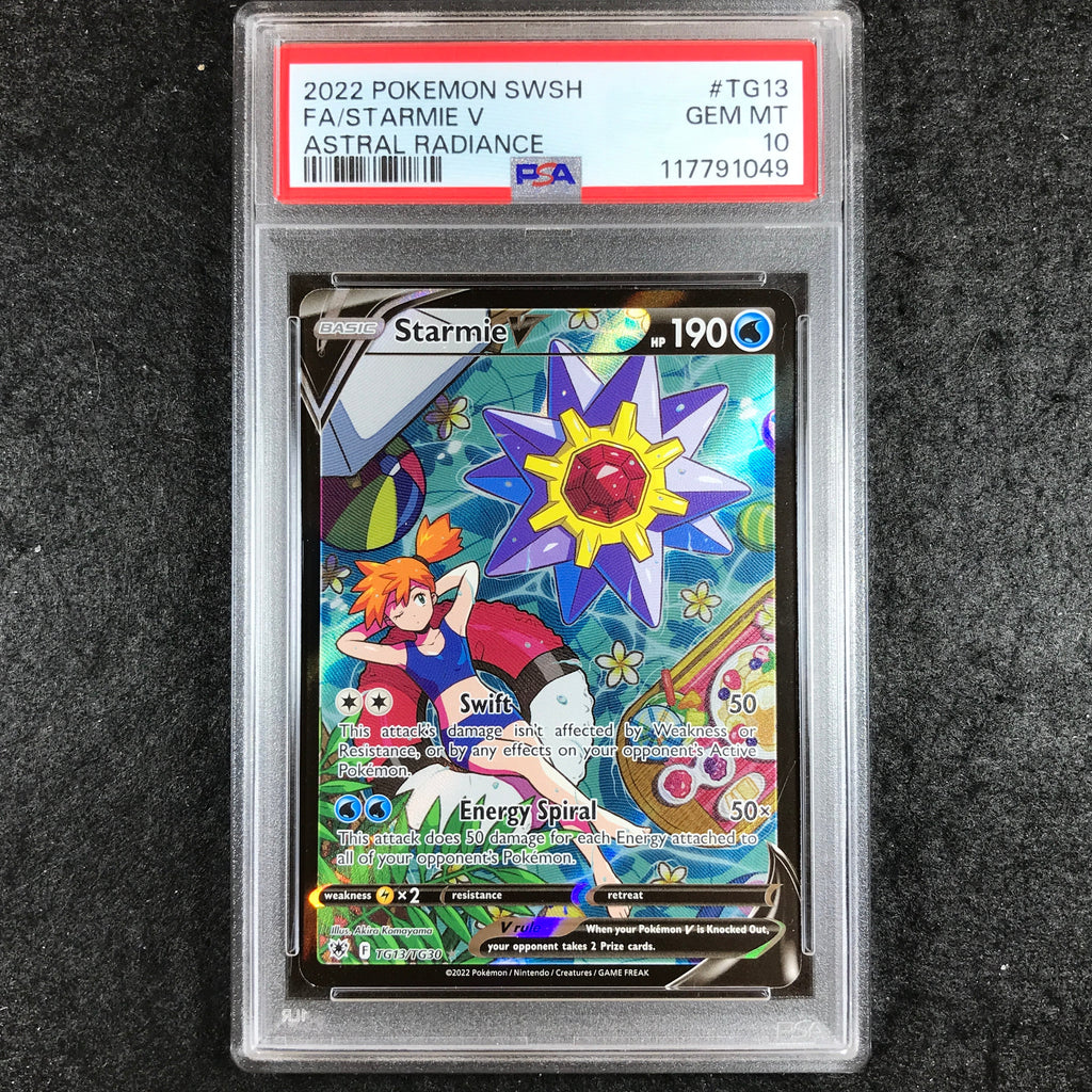 PSA 10 Starmie V - TG13/TG30 - Full Art Astral Radiance Trainer Galler ...