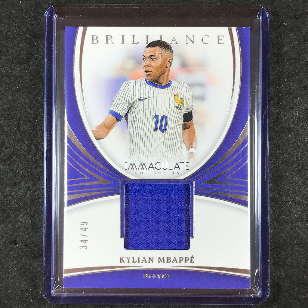 2024-25 Immaculate Soccer KYLIAN MBAPPE Brilliance Jersey Relic Silver ...