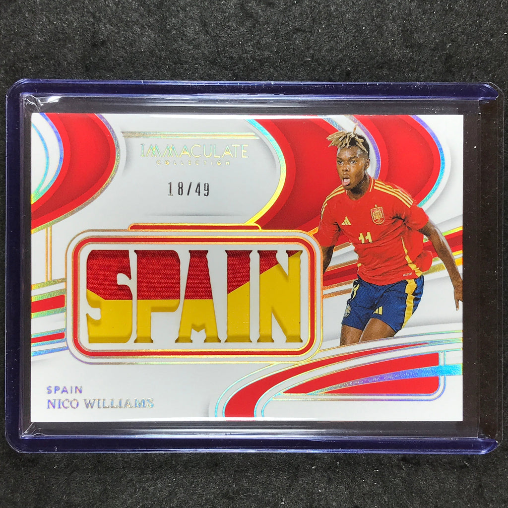 2024-25 Immaculate Soccer NICO WILLIAMS Jumbo Team Names Patch 18/49 ...