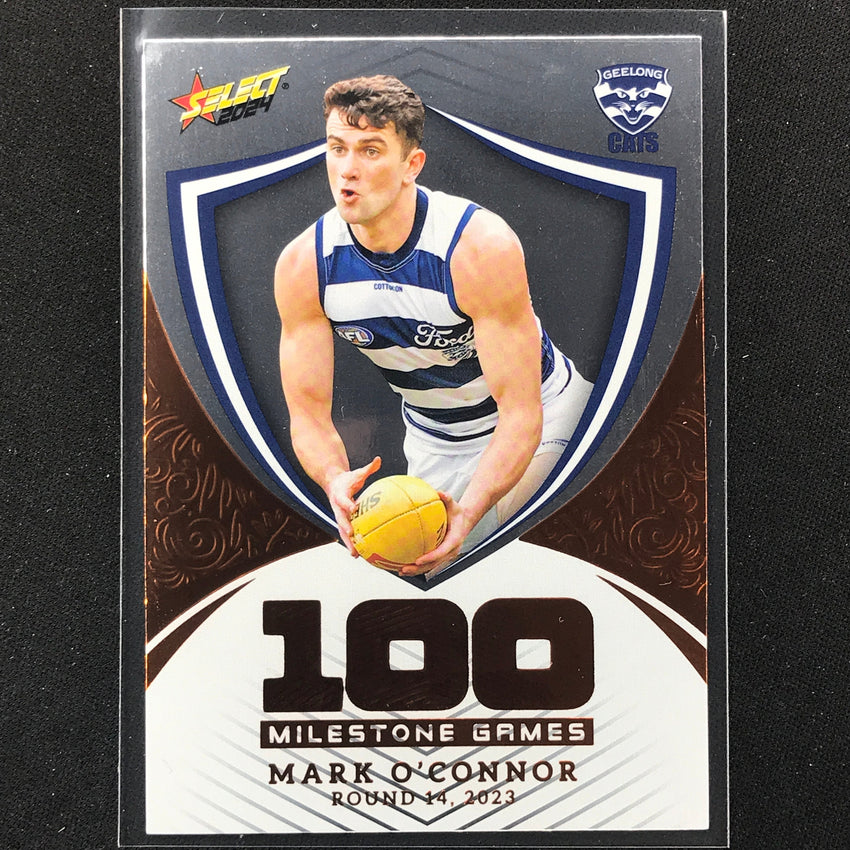 2024 Footy Stars Mark Oconnor Milestone Games Hobby 224/240 #39 – Cherry Collectables
