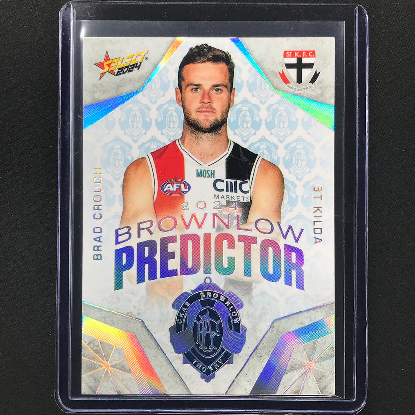 2024 Footy Stars Brad Crouch Brownlow Predictor Platinum 36/60 No 29 ...