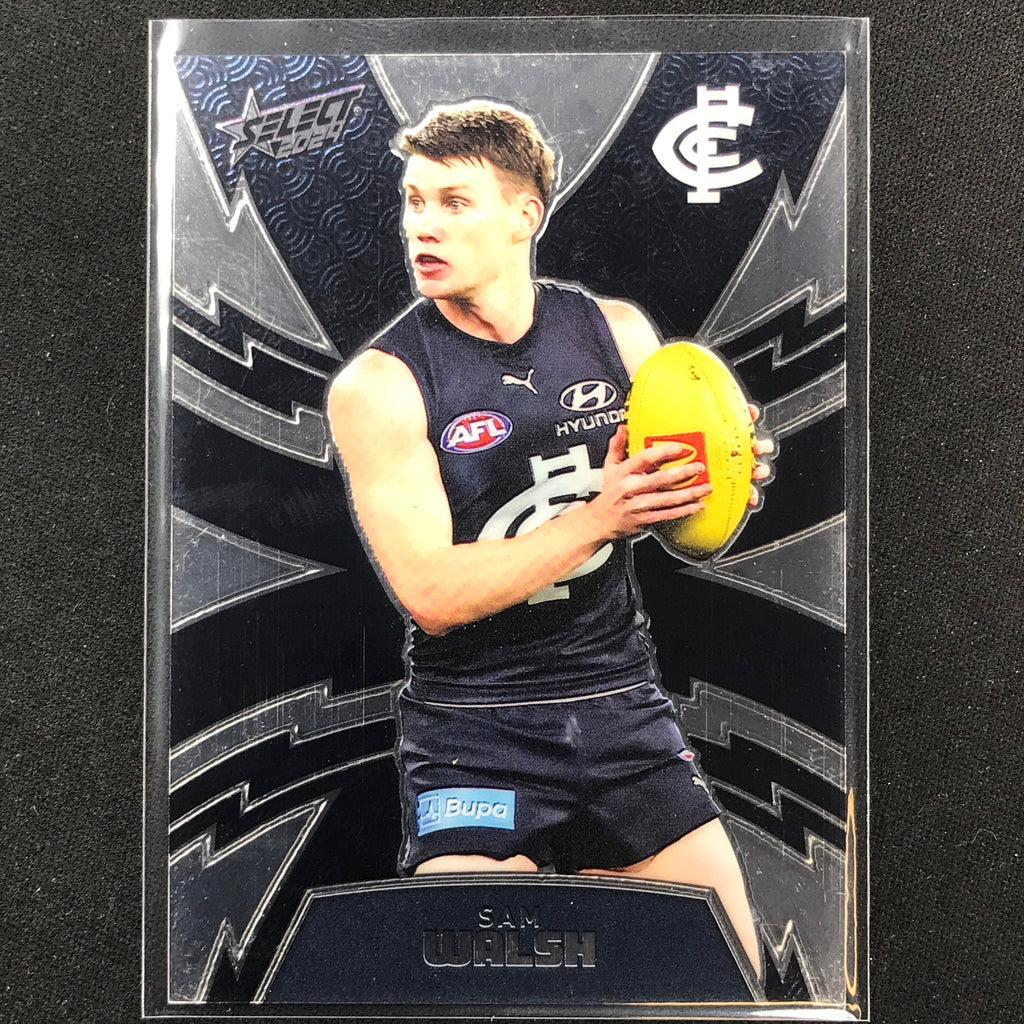 2024 Footy Stars Sam Walsh Luminous Thunderbolt 347/599 No 64 – Cherry ...