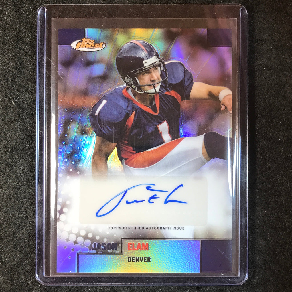 2024 Topps Finest NFL JASON ELAM Flashback Auto Silver Refractor #JEL ...
