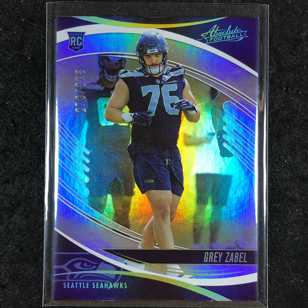 2025 Absolute Football GREY ZABEL Rookie Base Silver Spectrum /375 #12 ...