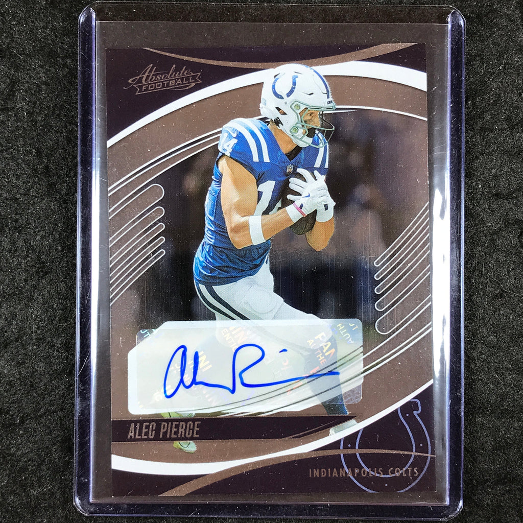 2025 Absolute Football ALEC PIERCE Base Signatures Auto #34 – Cherry ...