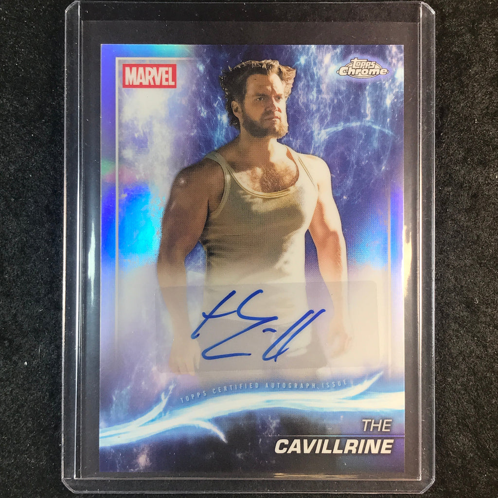 2025 Topps Chrome Marvel Studios HENRY CAVILL AS THE CAVILLRINE Autogr ...
