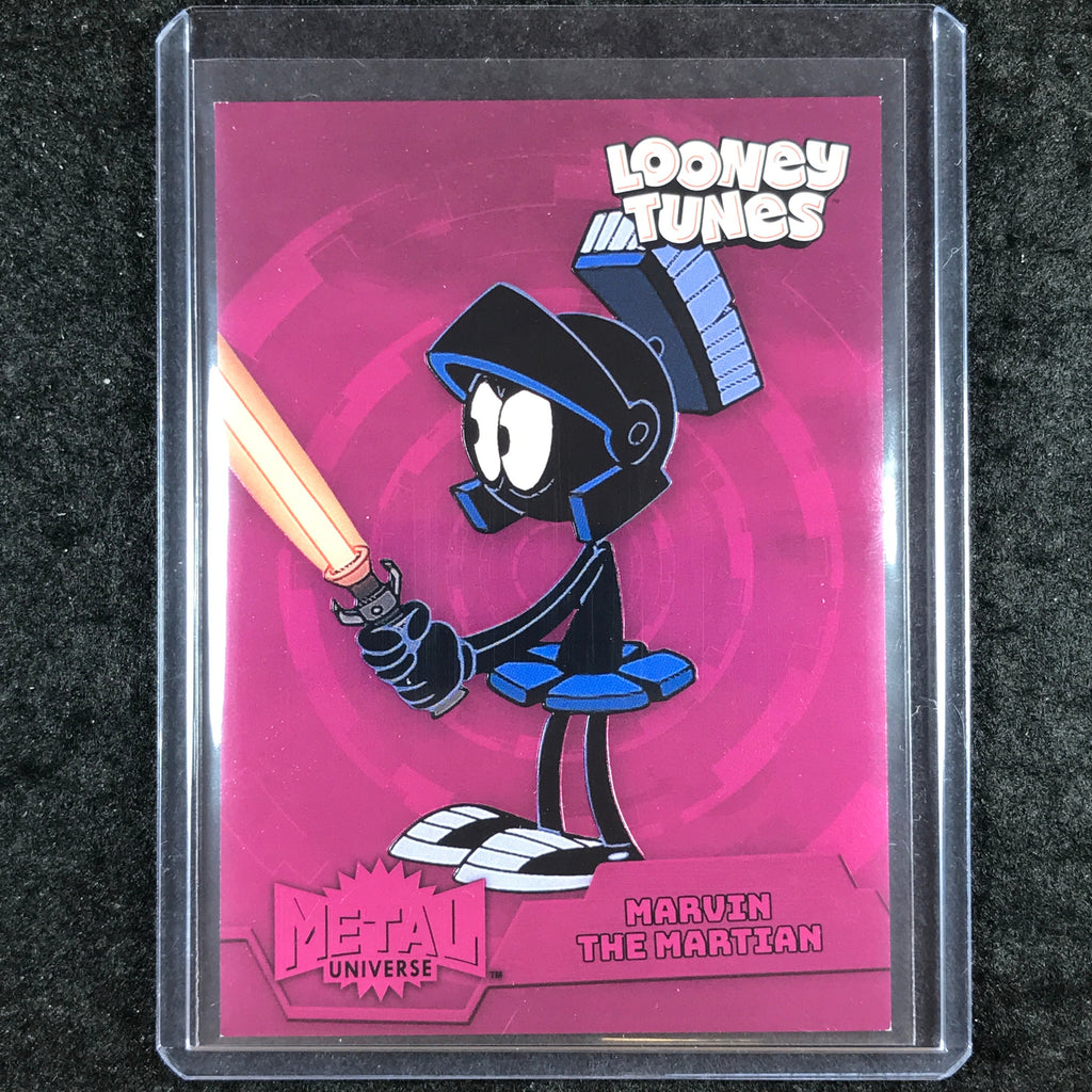2024 Fleer Retro Looney Tunes MARVIN THE MARTIAN Metal Universe Pink F ...