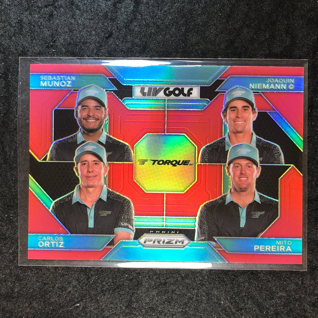 2024 Prizm LIV Golf TORQUE GC Team Cards Red /149 #68 – Cherry Collectables