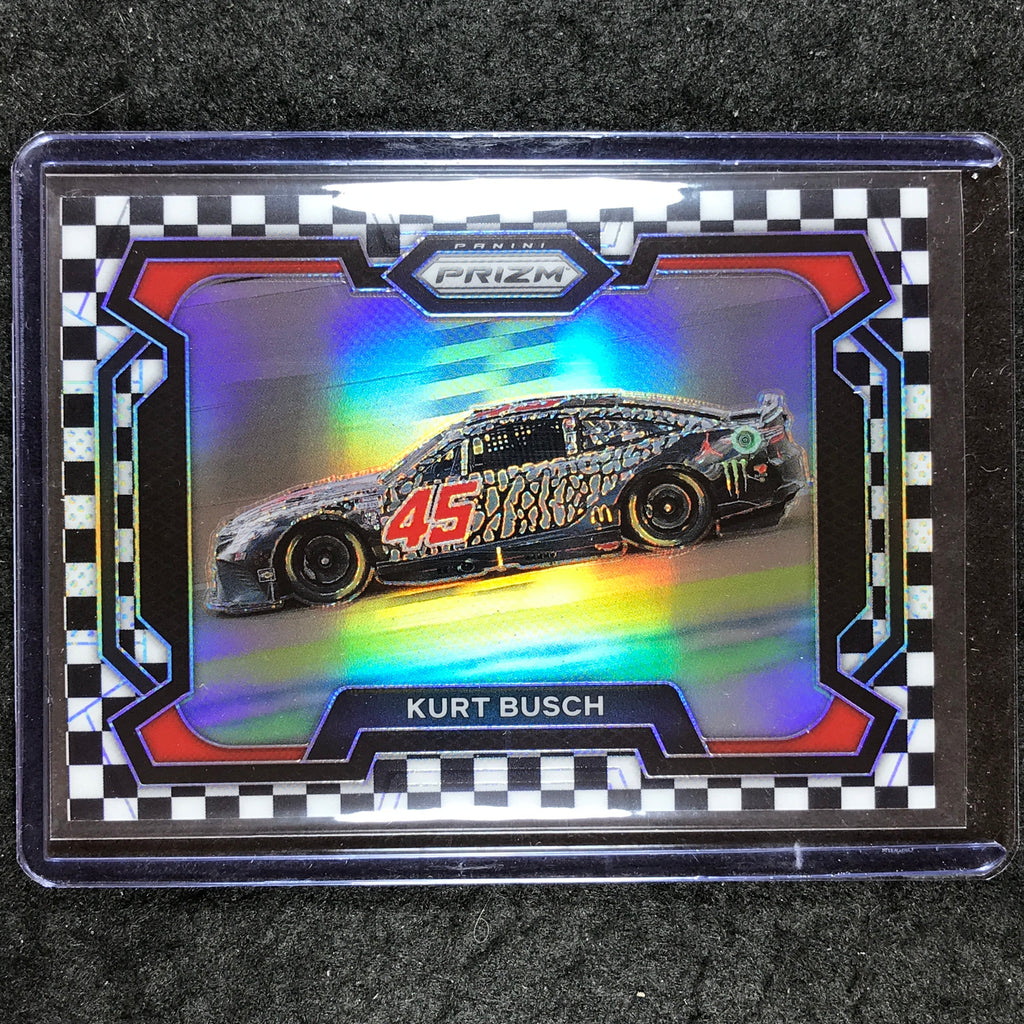 2024 Prizm NASCAR Racing KURT BUSCH Rides Checkered Flag 43/75 #84 ...