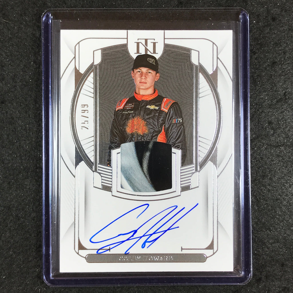 2023 National Treasures Racing COLBY HOWARD Sheet Metal Relic Auto 25 ...