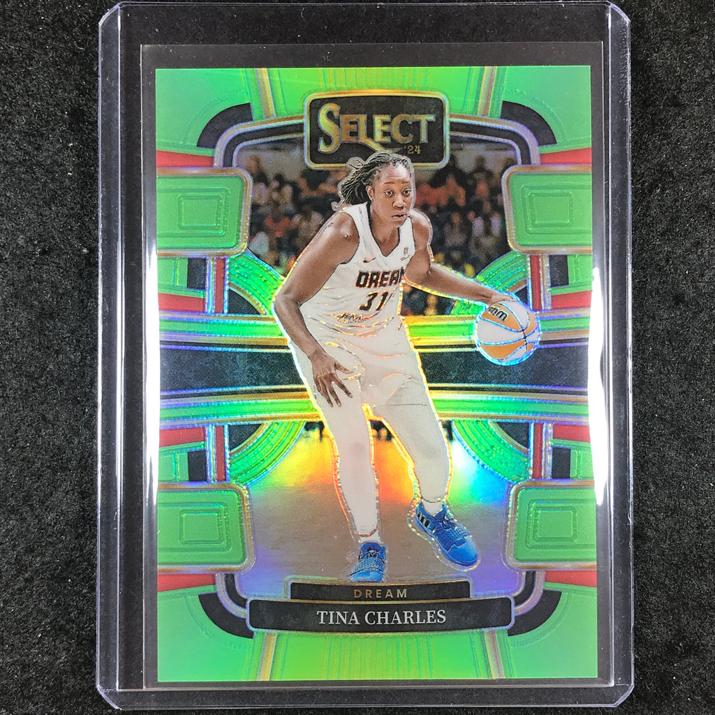 2024 Select WNBA TINA CHARLES Concourse Neon Green 26/75 #83 – Cherry ...