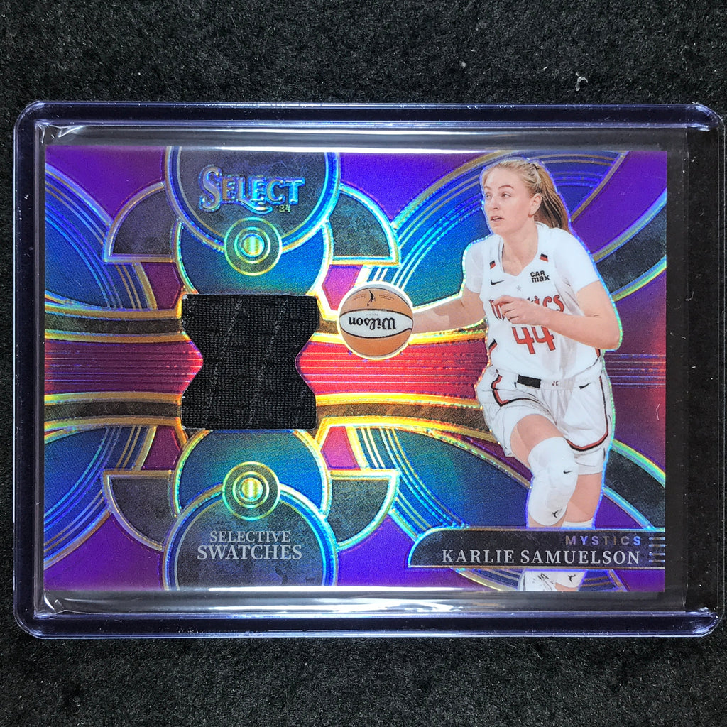 2024 Select WNBA KARLIE SAMUELSON Selective Swatches Jersey Relic Purp ...