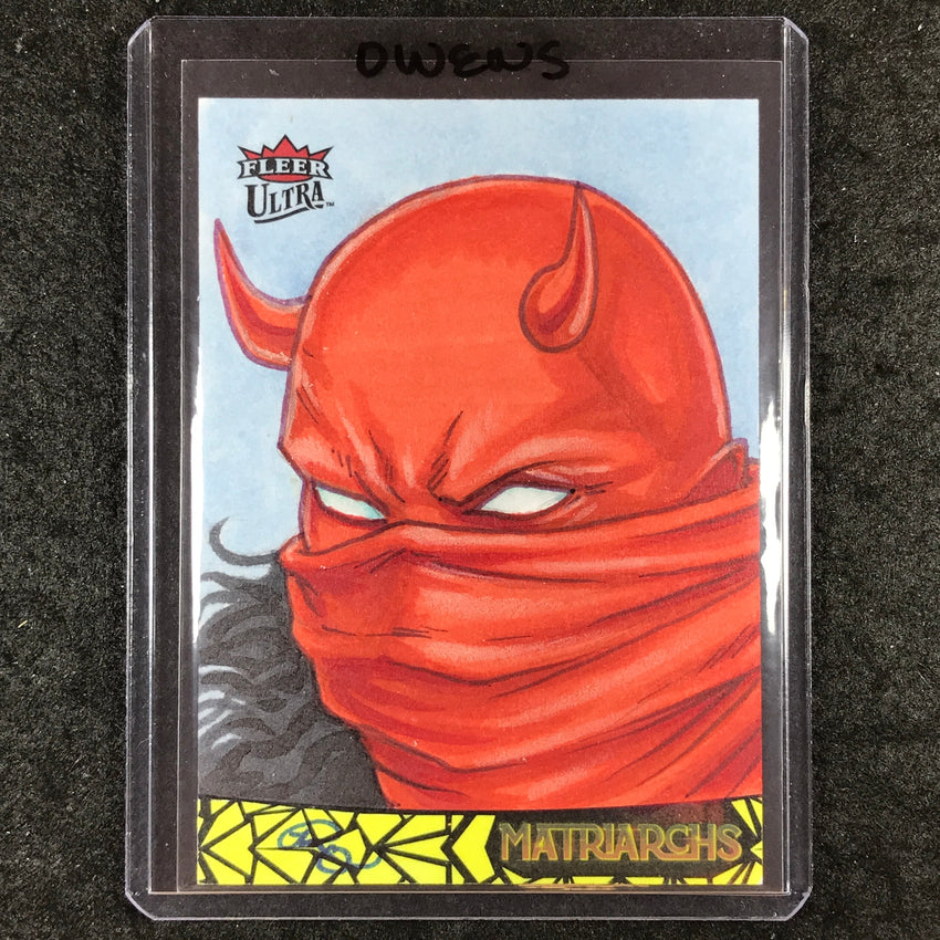 2024 Matriarchs of Marvel ELEKTRA Artist Sketch 1/1 RHIANNON OWENS ...
