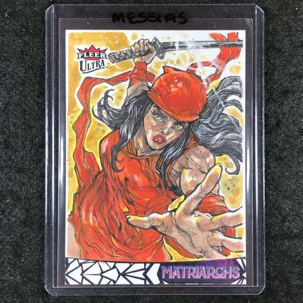 2024 Matriarchs of Marvel ELEKTRA Artist Sketch 1/1 ALTAIR MESSIAS ...