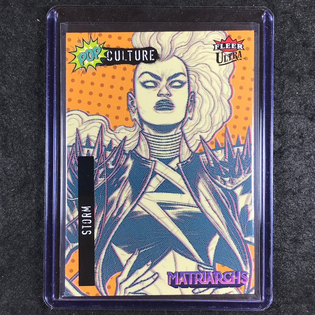 2024 Matriarchs of Marvel STORM ORANGE SSP Fleer Ultra Pop Culture #PC ...