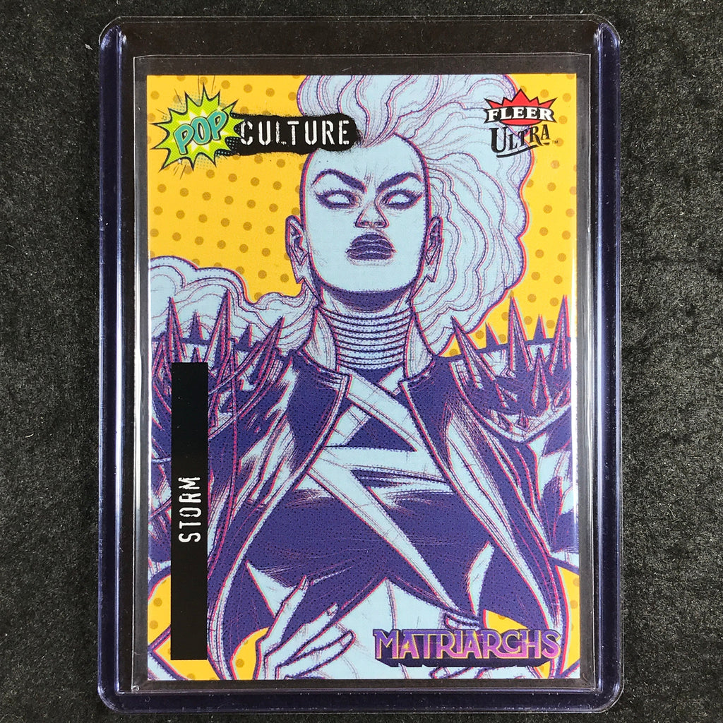 2024 Matriarchs of Marvel STORM YELLOW SSP Fleer Ultra Pop Culture #PC ...