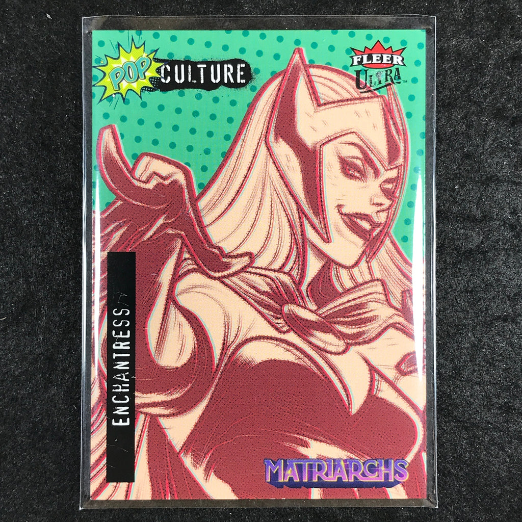 2024 Matriarchs of Marvel ENCHANTRESS GREEN Fleer Ultra Pop Culture #P ...