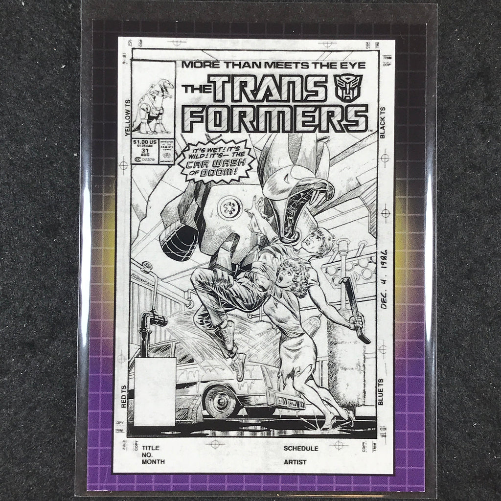 2024 Transformers 40th Anniversary TRANSFORMERS #31 FINAL INKS Line Ar ...