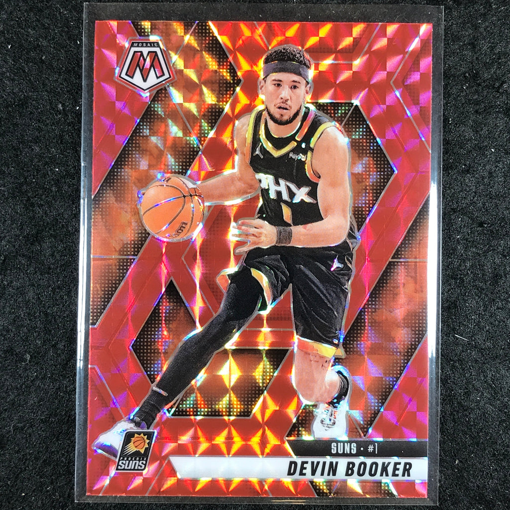 2024-25 Mosaic DEVIN BOOKER Red Mosaic #200 – Cherry Collectables