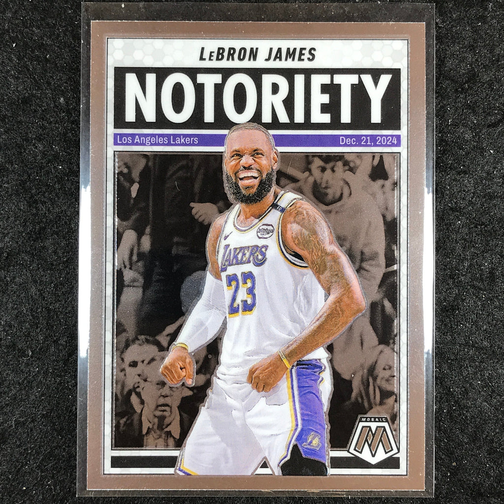 2024-25 Mosaic LEBRON JAMES Notoriety Base #6 – Cherry Collectables