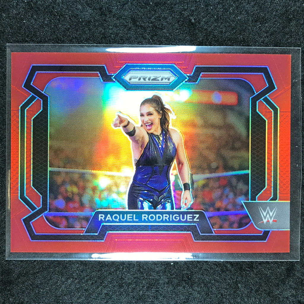 2024 Prizm WWE RAQUEL RODRIGUEZ Base Horizontal Red 135/299 #27 ...