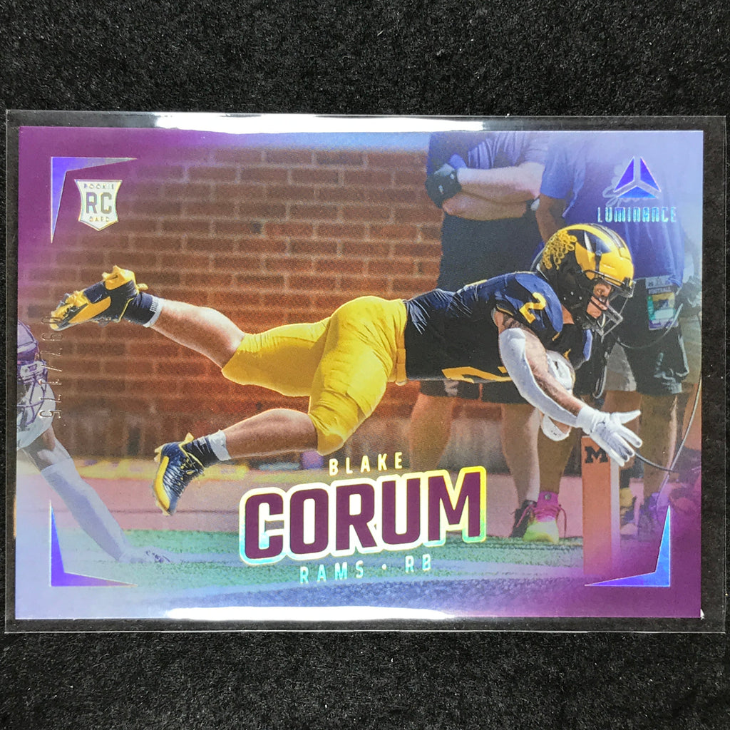 2024 Luminance Football BLAKE CORUM Rookie Base Horizontal Purple 97/1 ...