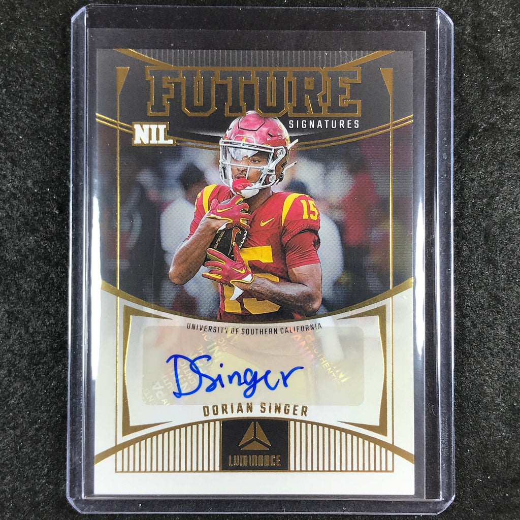 2024 Luminance Football DORIAN SINGER Future Signatures NIL Rookie Aut ...