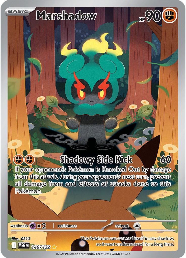Marshadow - 146/132 - Illustration Rare Pokemon Mega Evolution – Cherry ...