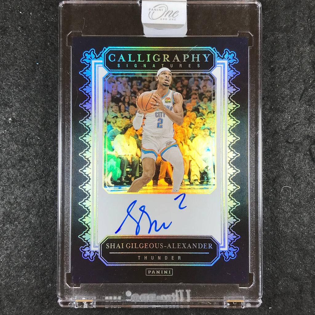 2024-25 One and One SHAI GILGEOUS-ALEXANDER Calligraphy Signatures Aut ...
