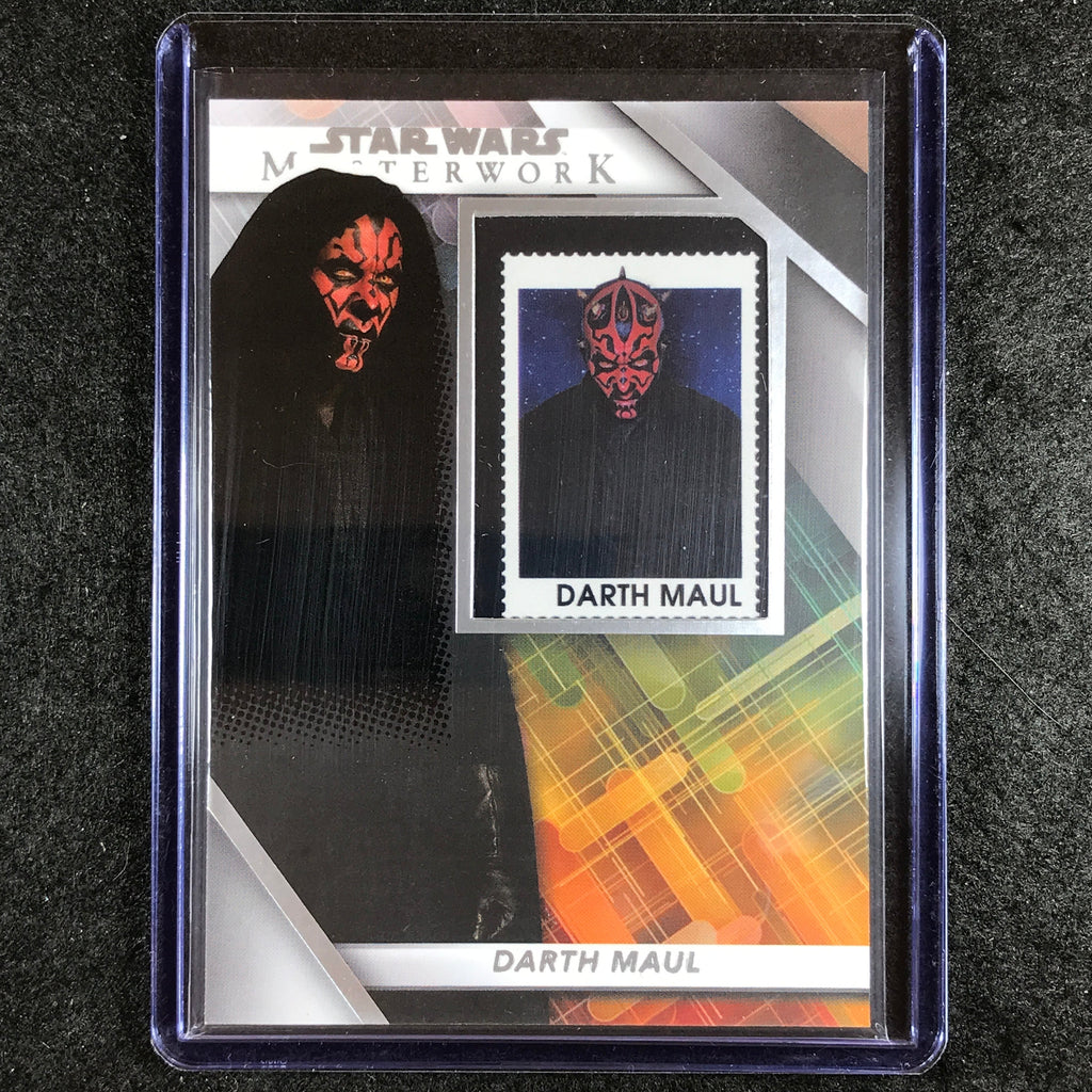 2022 Star Wars Masterwork DARTH MAUL Commemorative Stamp Relic #DM ...
