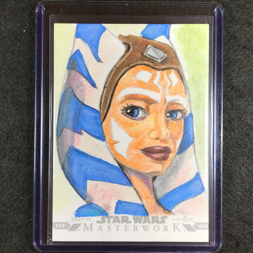 2022 Star Wars Masterwork AHSOKA TA#Sketch Card 1/1 Lindsey Greyling ...