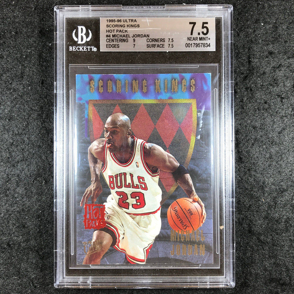 1995-96 Fleer Ultra MICHAEL JORDAN Scoring Kings Hot Packs #4 BGS 7.5 ...