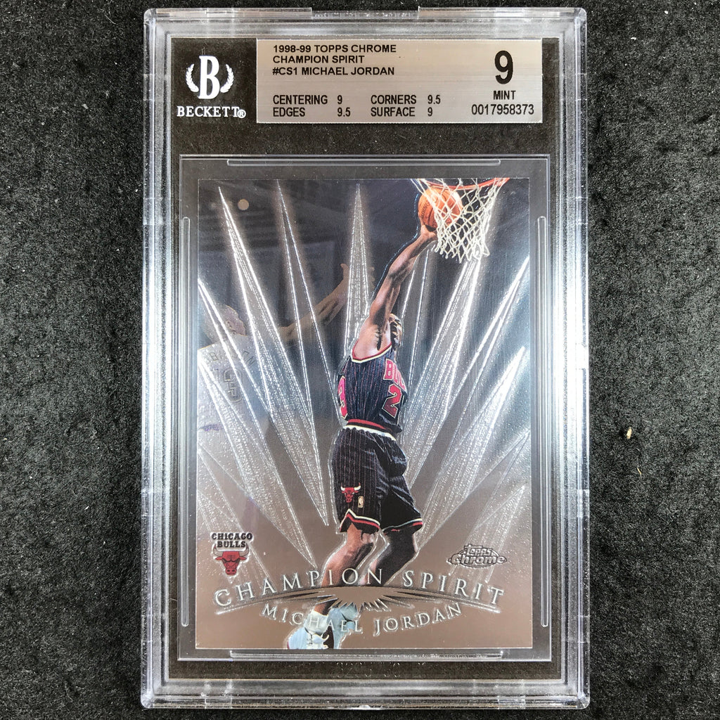 1998-99 Topps Chrome MICHAEL JORDAN Champion Spirit #CS1 BGS 9 (373 ...