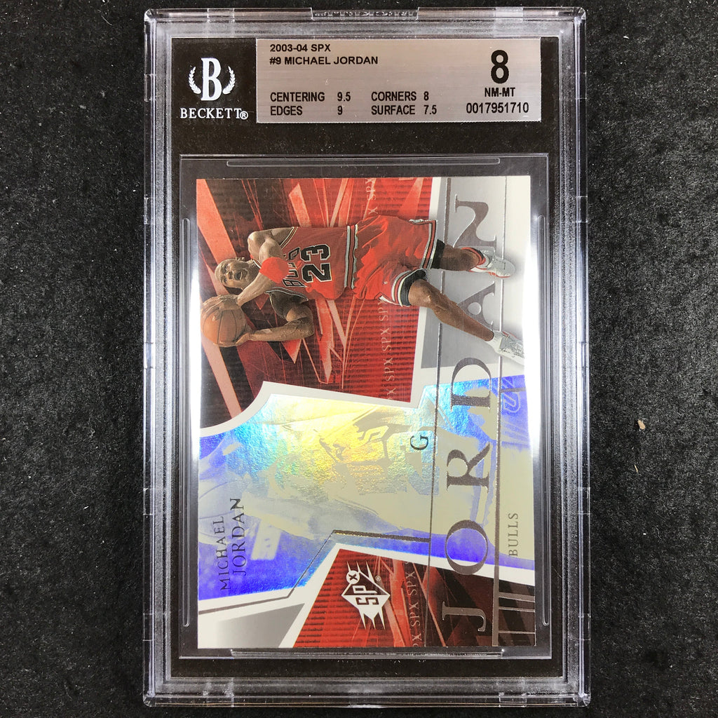 2003-04 SPx MICHAEL JORDAN #9 BGS 8 (710) – Cherry Collectables