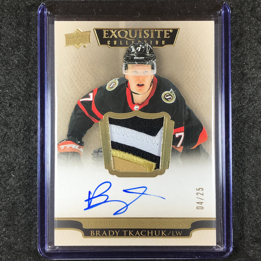 2022-23 The Cup Hockey BRADY TKACHUK Exquisite Endorsements Patch Auto ...