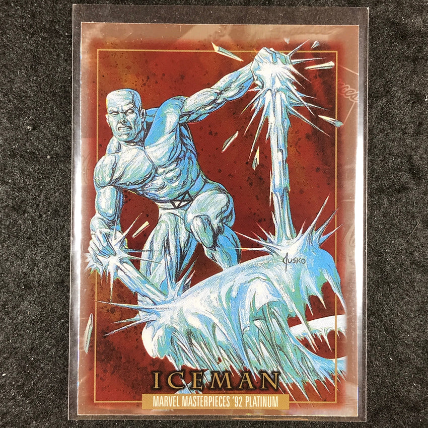 2024 Marvel Masterpieces '92 Platinum ICEMAN Base Holofoil #40 – Cherry ...