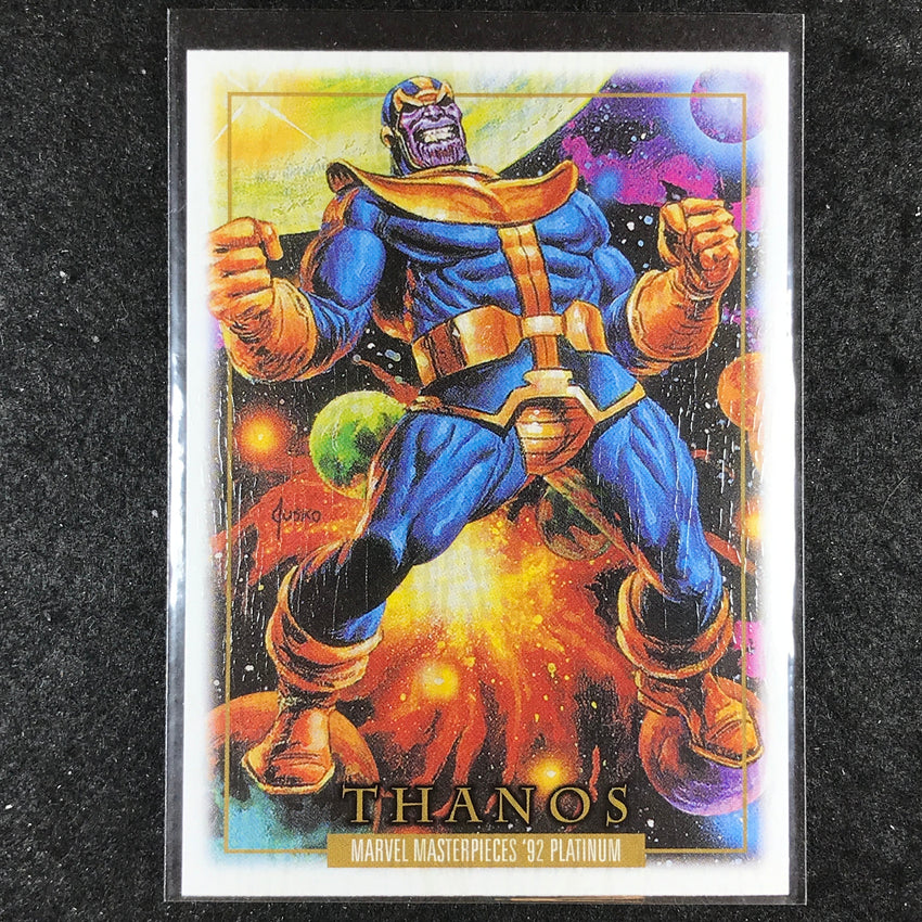2024 Marvel Masterpieces '92 Platinum THANOS Base Wood #83 – Cherry ...