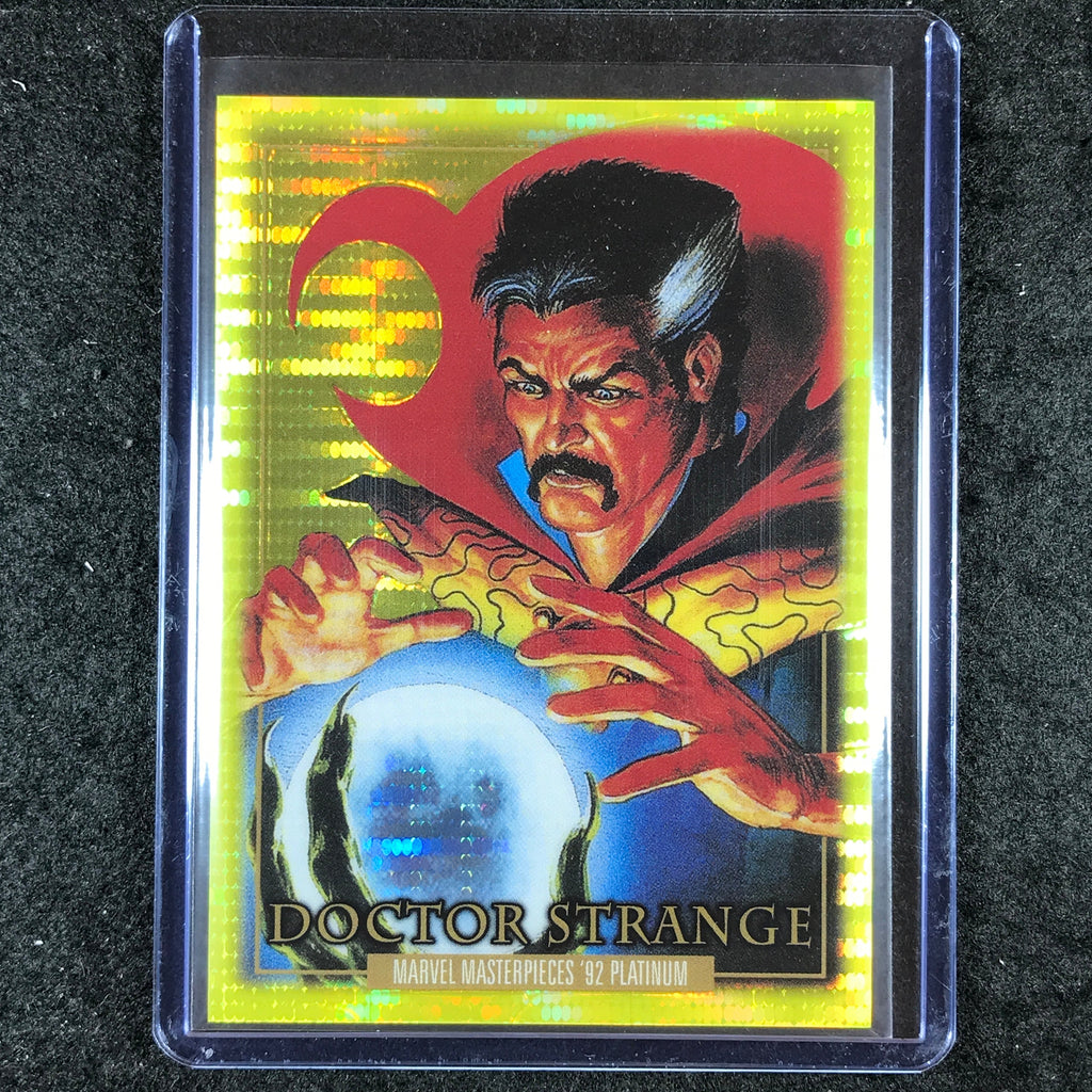 2024 Marvel Masterpieces '92 Platinum DOCTOR STRANGE Base Seismic Gold ...
