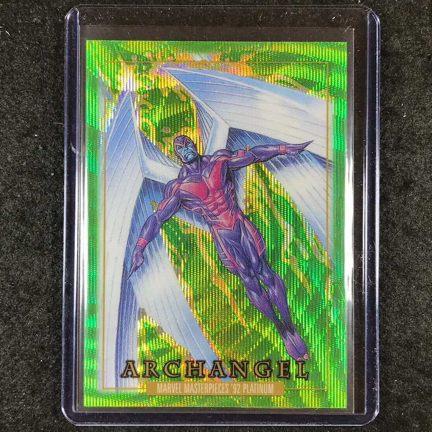 2024 Marvel Masterpieces '92 Platinum ARCHANGEL Base Emerald Surge 6/1 ...