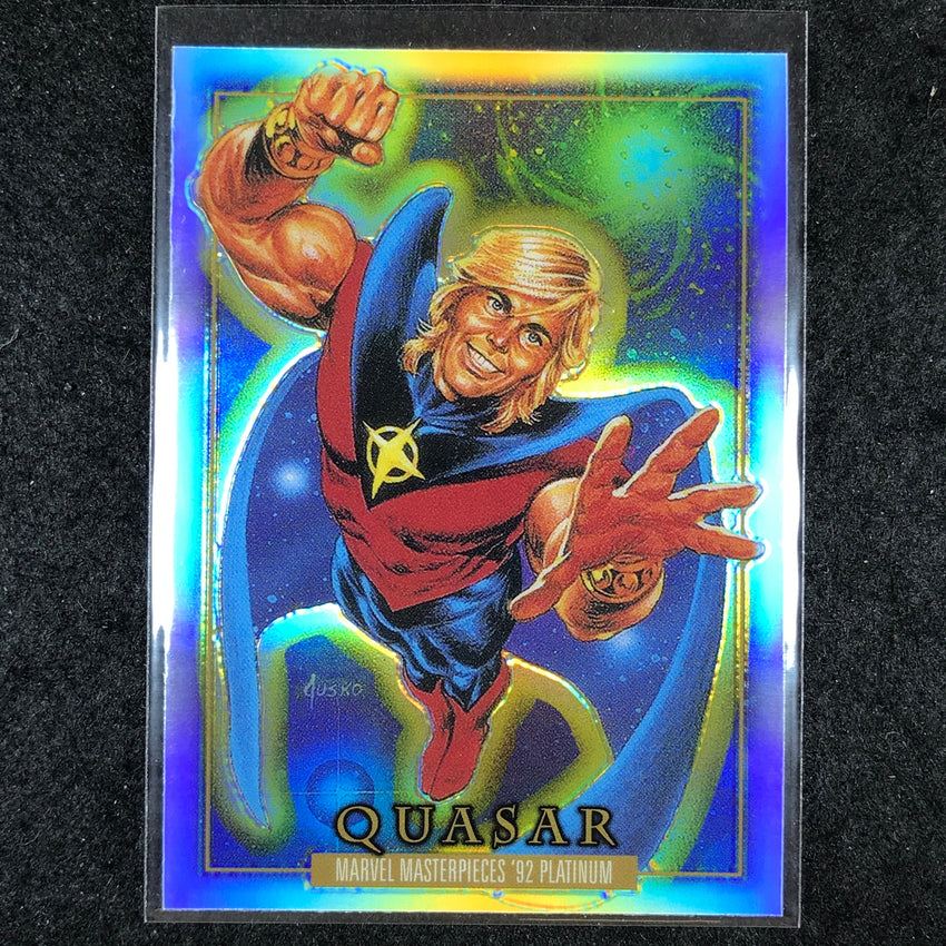 2024 Marvel Masterpieces '92 Platinum QUASAR Base Rainbow #72 – Cherry ...