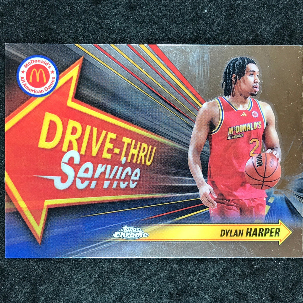 2024 Topps Chrome McDonald's All American DYLAN HARPER Drive Thru Base ...