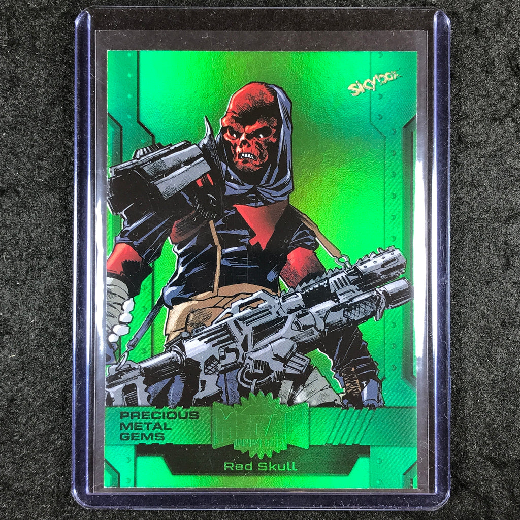 2024 Marvel Metal Universe Avengers RED SKULL Precious Metal Gems Gree ...
