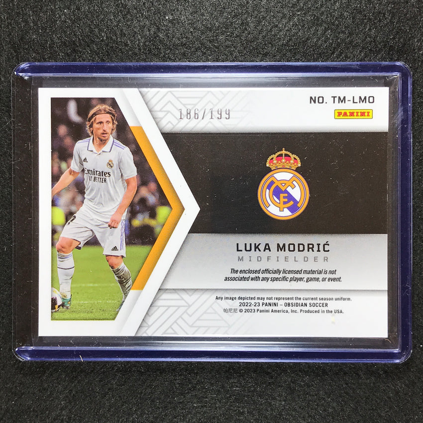 2022-23 Obsidian Luka Modric Trifecta Material Triple Relic Silver 186 ...