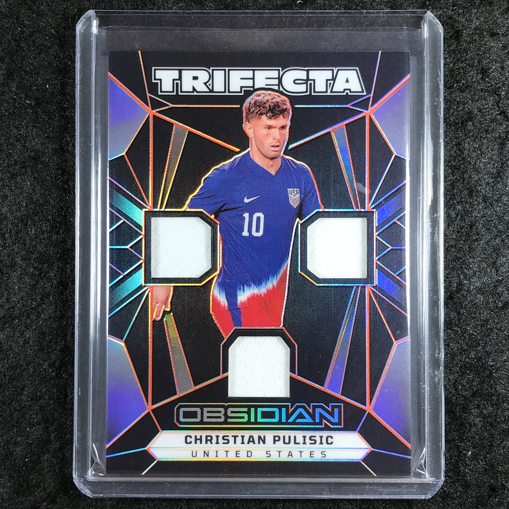 2024-25 Obsidian CHRISTIAN PULISIC Trifecta Jersey Relic Electric Oran ...