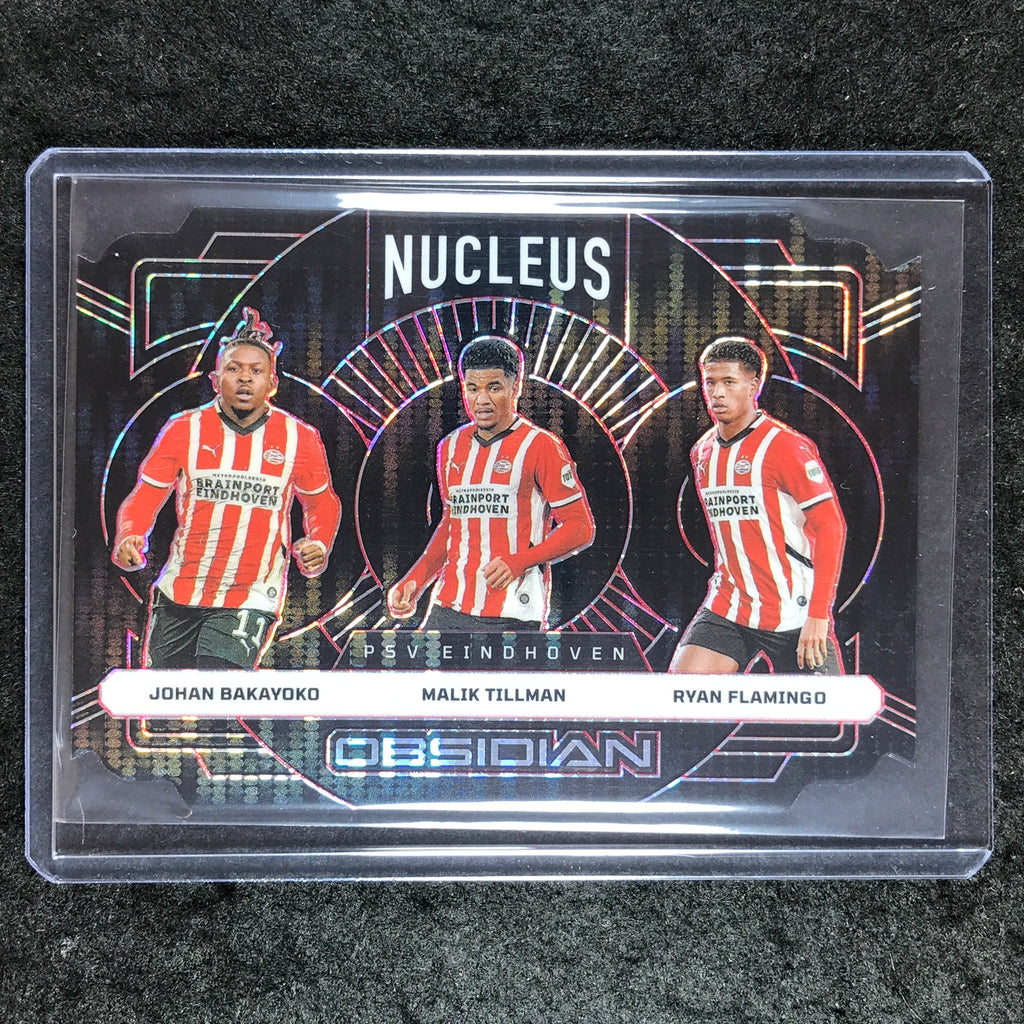 2024-25 Obsidian Soccer BAKAYOKO TILLMAN FLAMINGO Nucleus Red Pulsar 8 ...