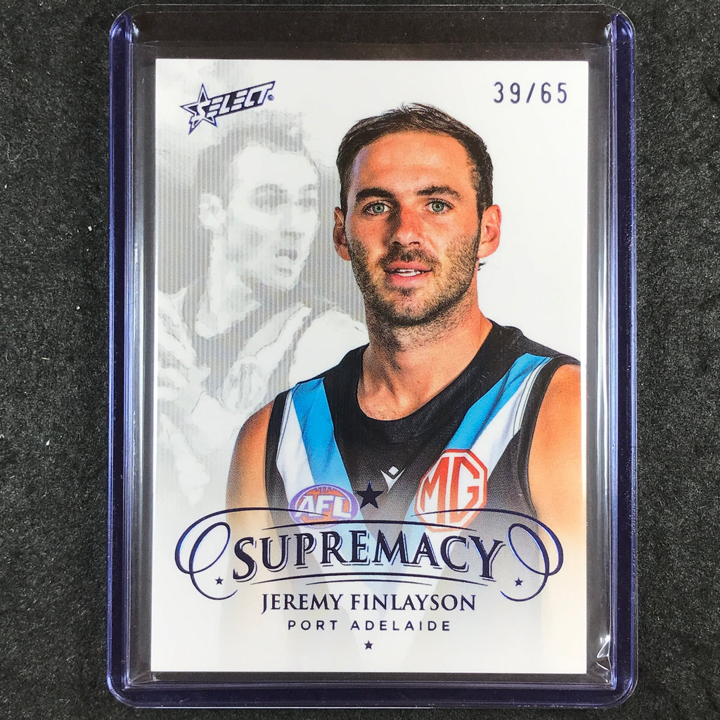 2024 Select AFL Supremacy JEREMY FINLAYSON Blue Portrait 39/65 #113 ...