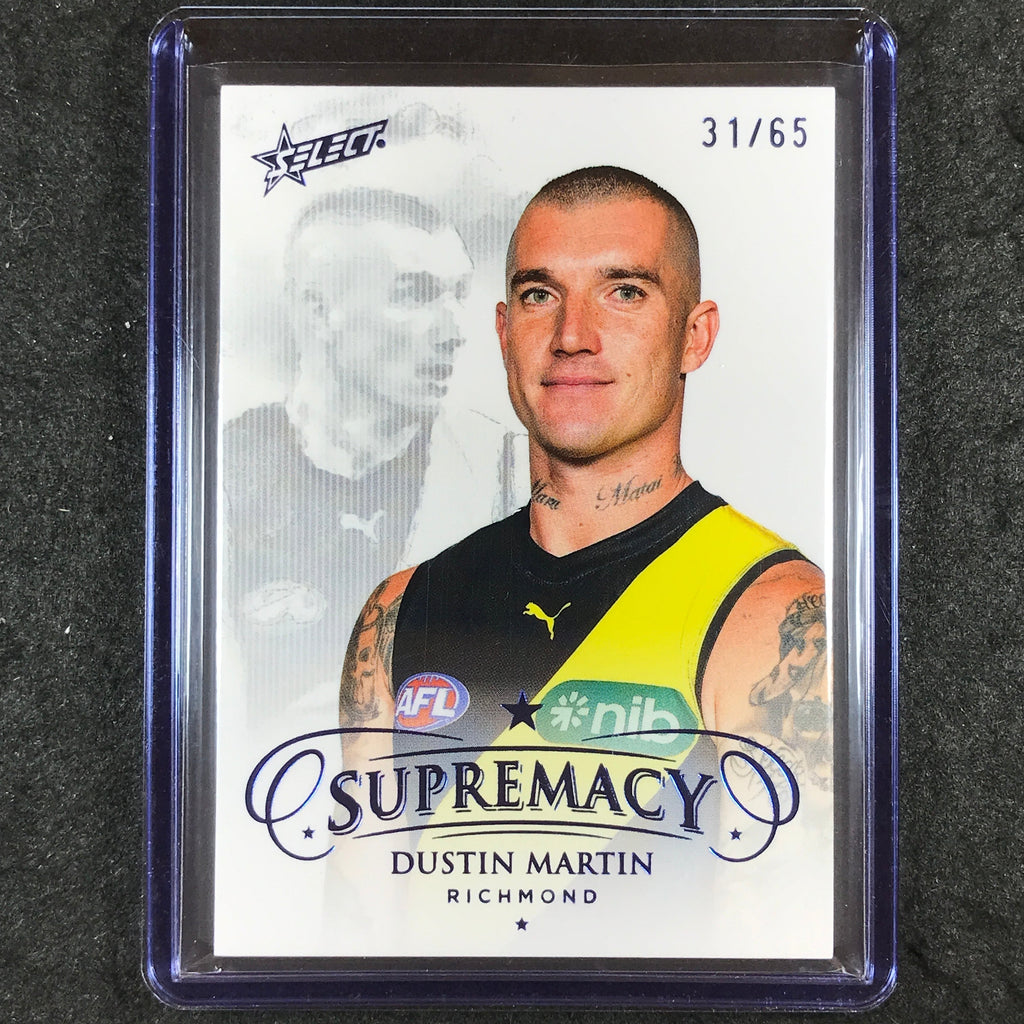 2024 Select AFL Supremacy DUSTIN MARTIN Blue Portrait 31/65 #121 ...