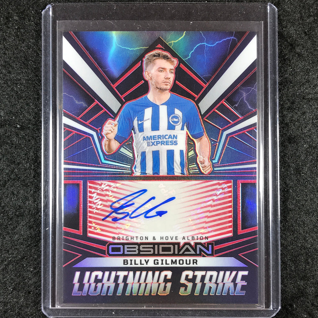 2023-24 Obsidian Soccer BILLY GILMOUR Lightning Strike Auto Red Electr ...