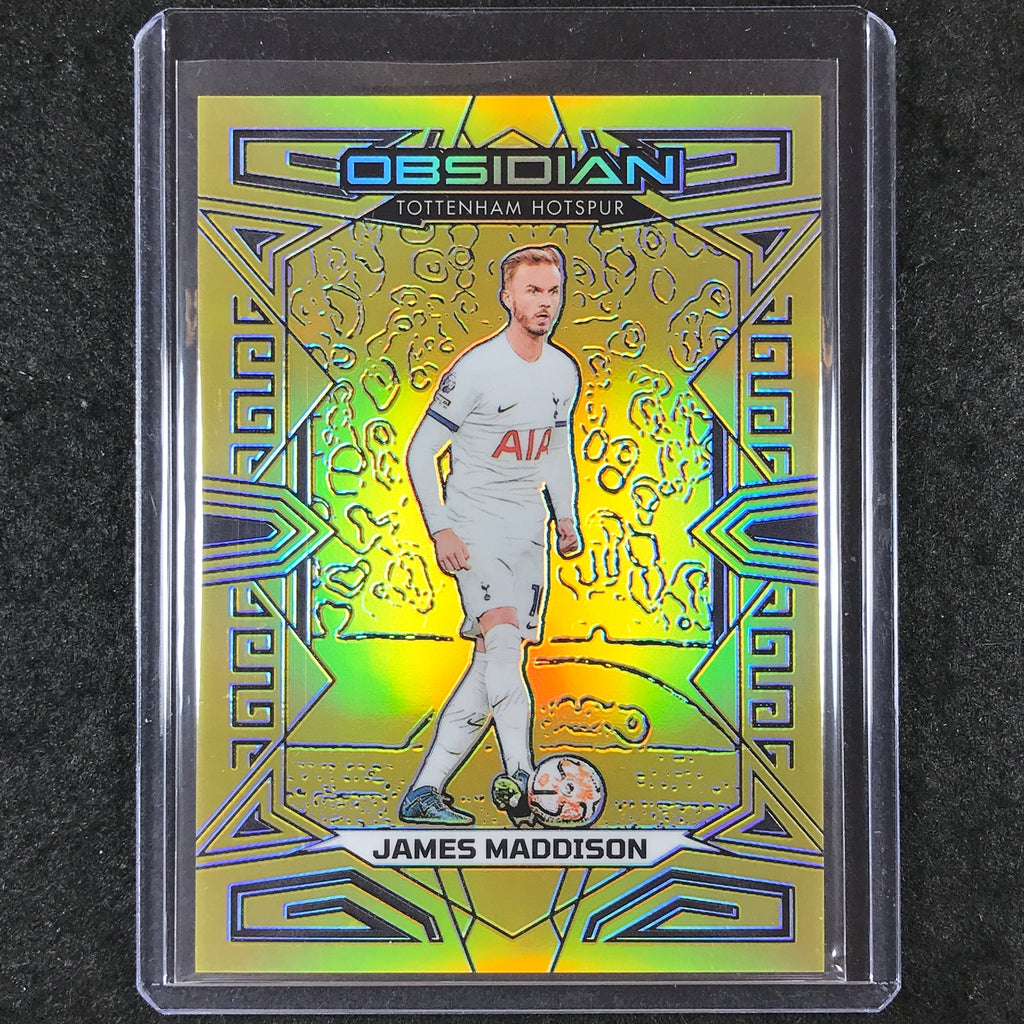 2023-24 Obsidian Soccer JAMES MADDISON Base Gold Flood 1/10 – Cherry ...